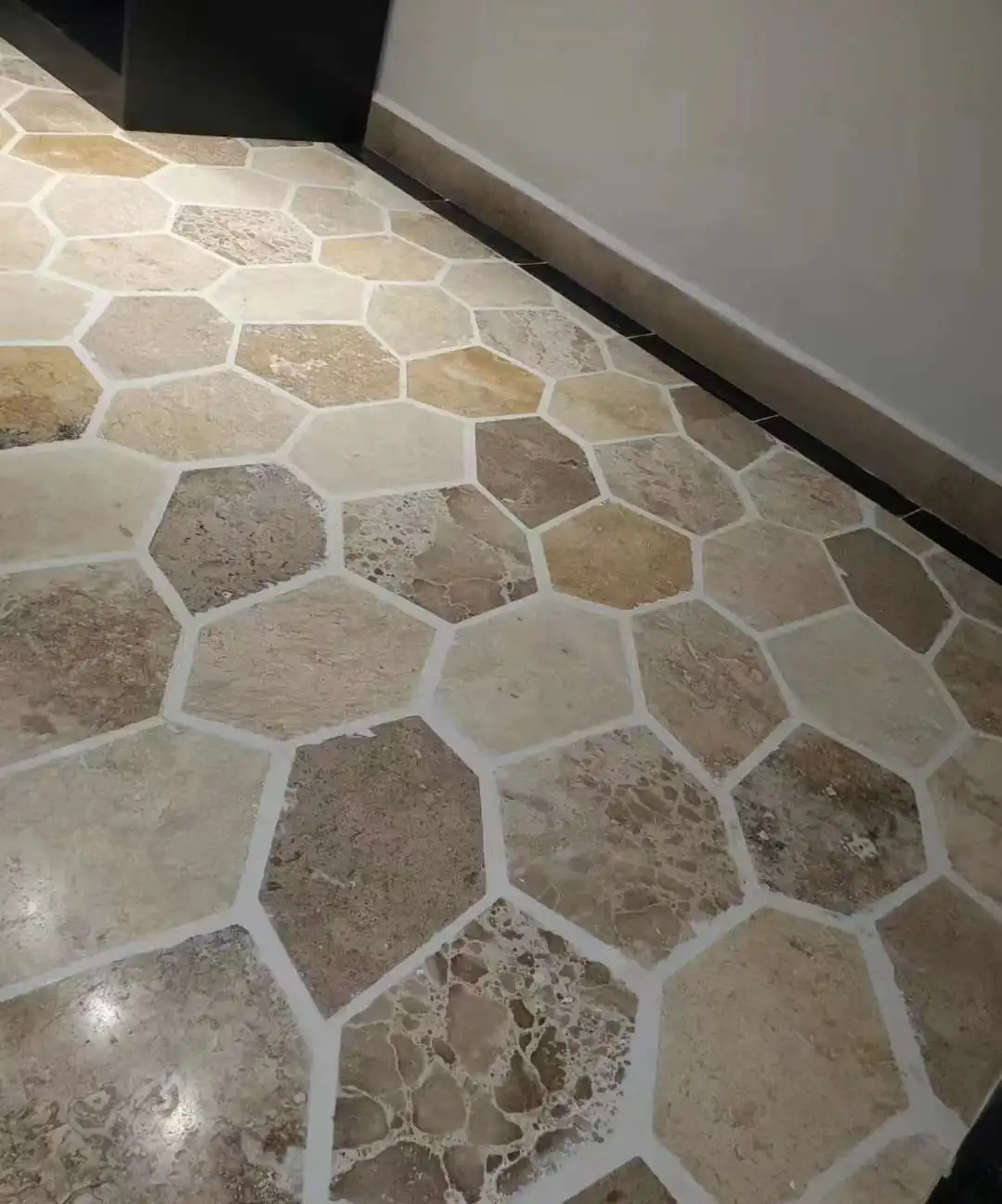 Beige Travertine Tiles - Durable Natural Stone Flooring
