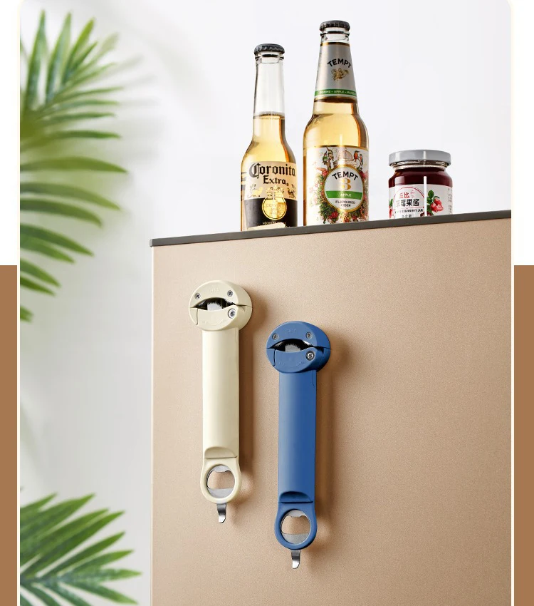 Hot Multi-functional Magnetic Bottle Opener Can Rotary Screw Cap Bottle ...