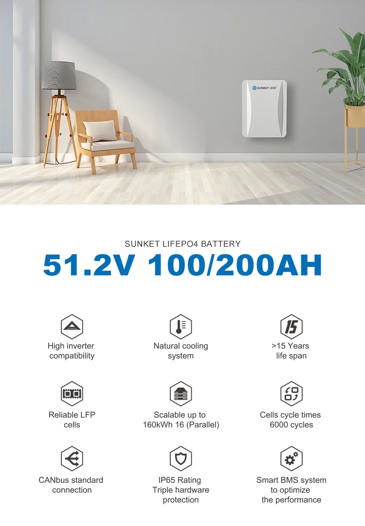 Sunket Solar Energy Storage Battery - 48V 5kwh to 10kwh