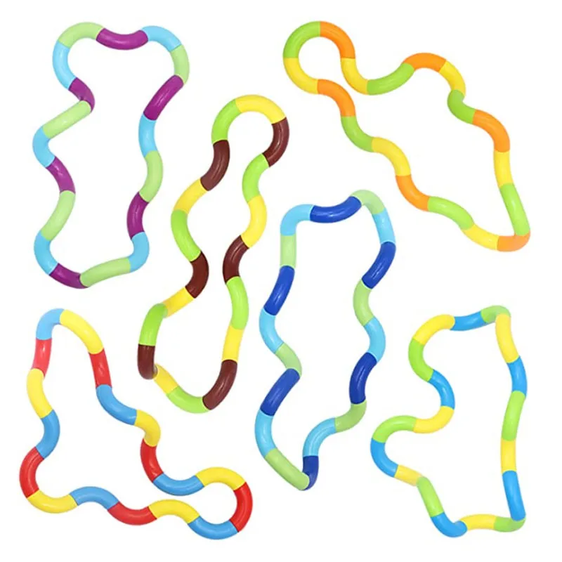 Educational Fidget Toys Twisted Ring Magic Fidget Trick Rope Diy ...