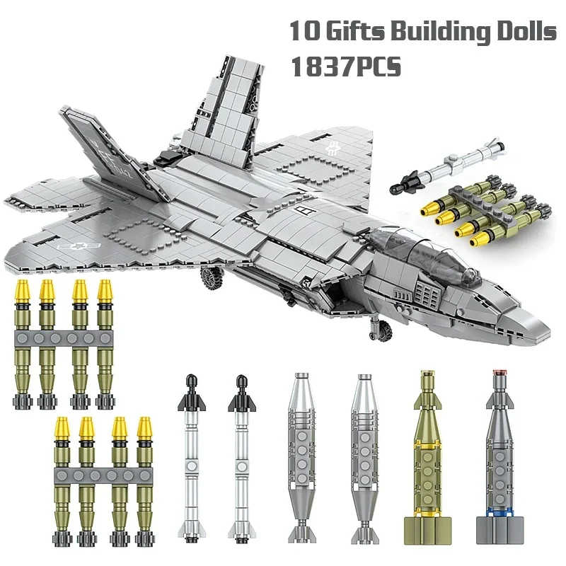 Reobrix 33020 Military Aircraft Air Fighter Model Military Series Toys ...