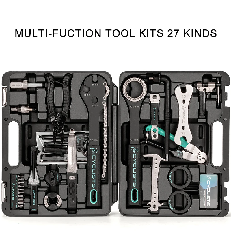Cyclists 27 in 1 Bicycle Repair Tools Kit – Multitool for Bike ...