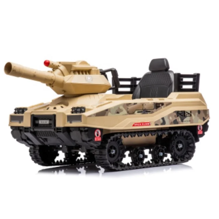 Tenvel New Model 24v Battery Operated Double-drive Kids Ride On Tank ...