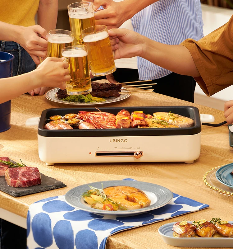 New Design 2 In 1 Bbq Hot Pot Grills Multifunctional Easy Cleaning ...