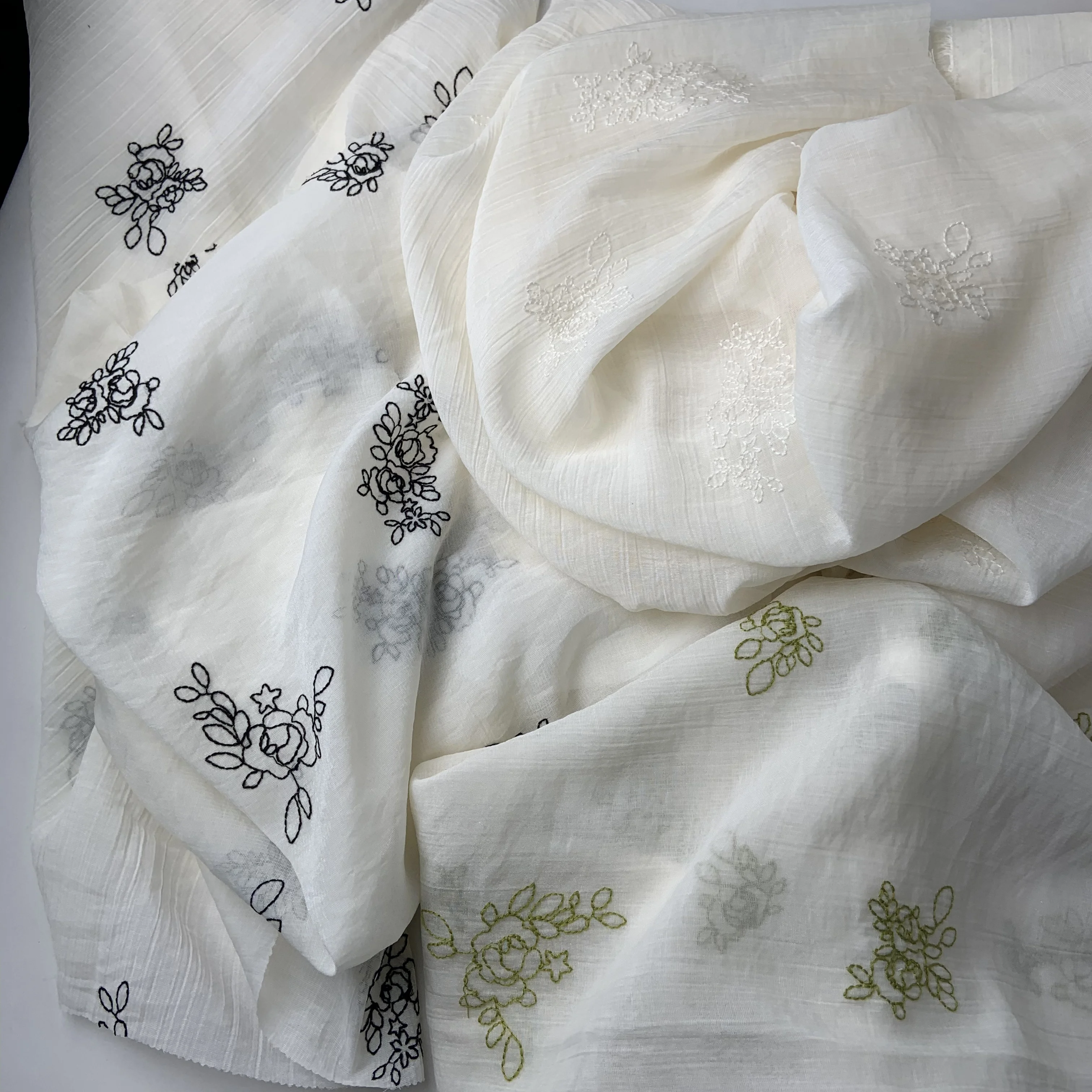 New Tian Si Si Ma Embroidered Jacquard Fabric New Chinese Hanfu Chinese ...