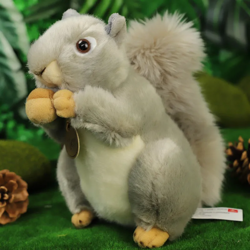 Custom Plush Squirrel Toys With Furry Tail Oem Design At Low Custom ...