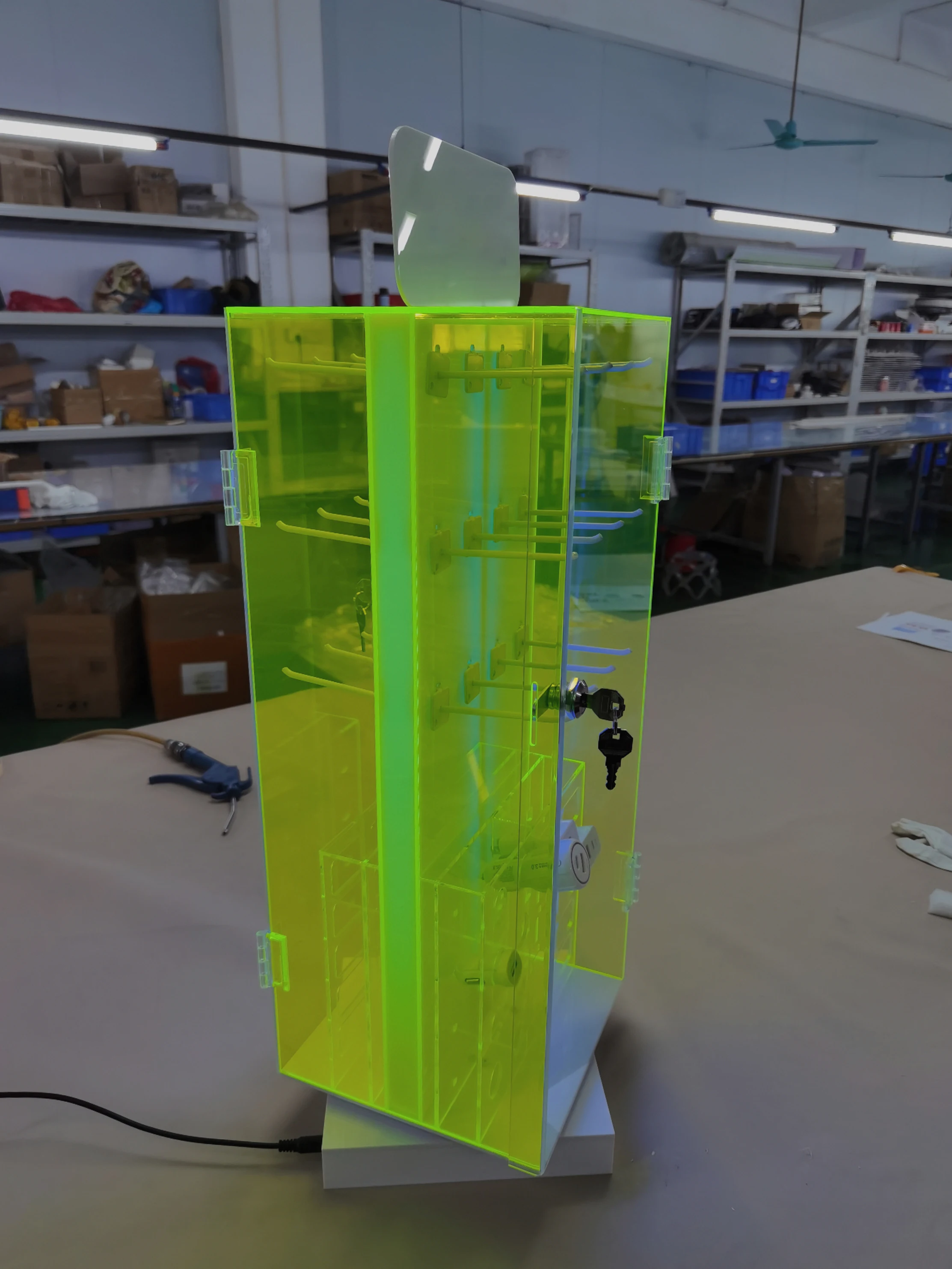 Acrylic Display Rack For Usb Charger Data Cable Aux Cable Wired ...