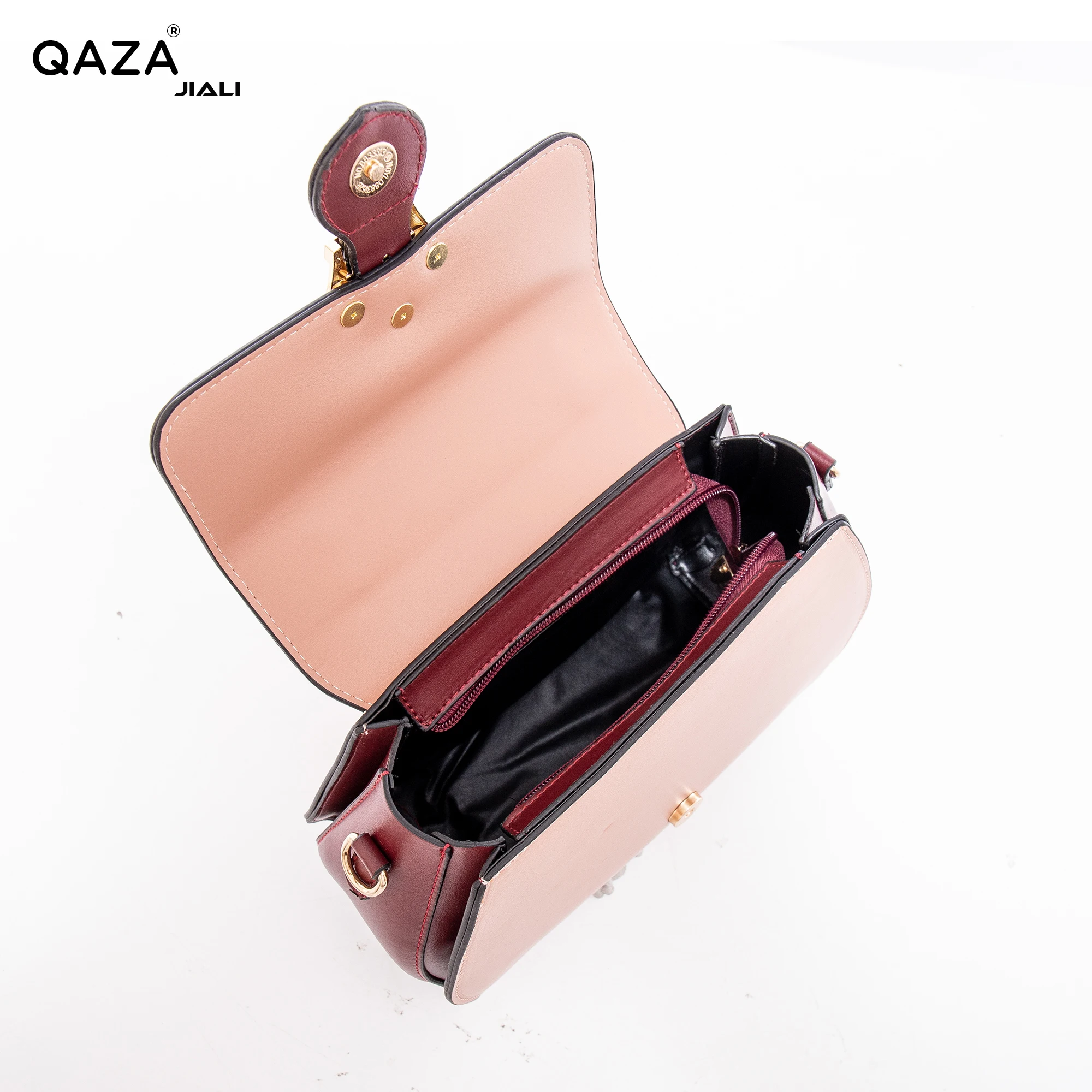 QAZA Jiali Casual Fashion New Simple PU Handbag Messenger Lightweight ...