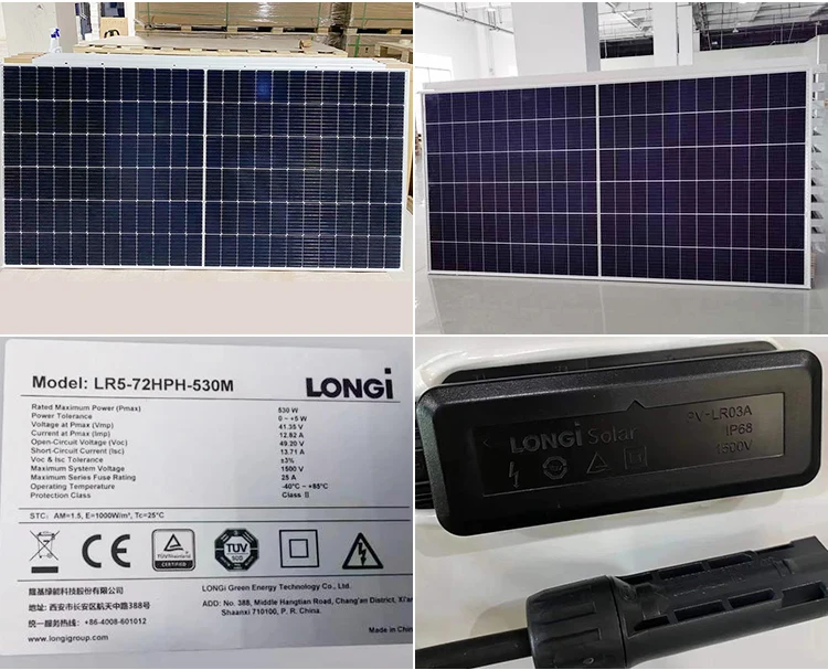 Longi 550w Solar Panels Lr5-72hph 535-555m Solar Panels With Tuv Ce Iec Certificate Half-cell Hi ...