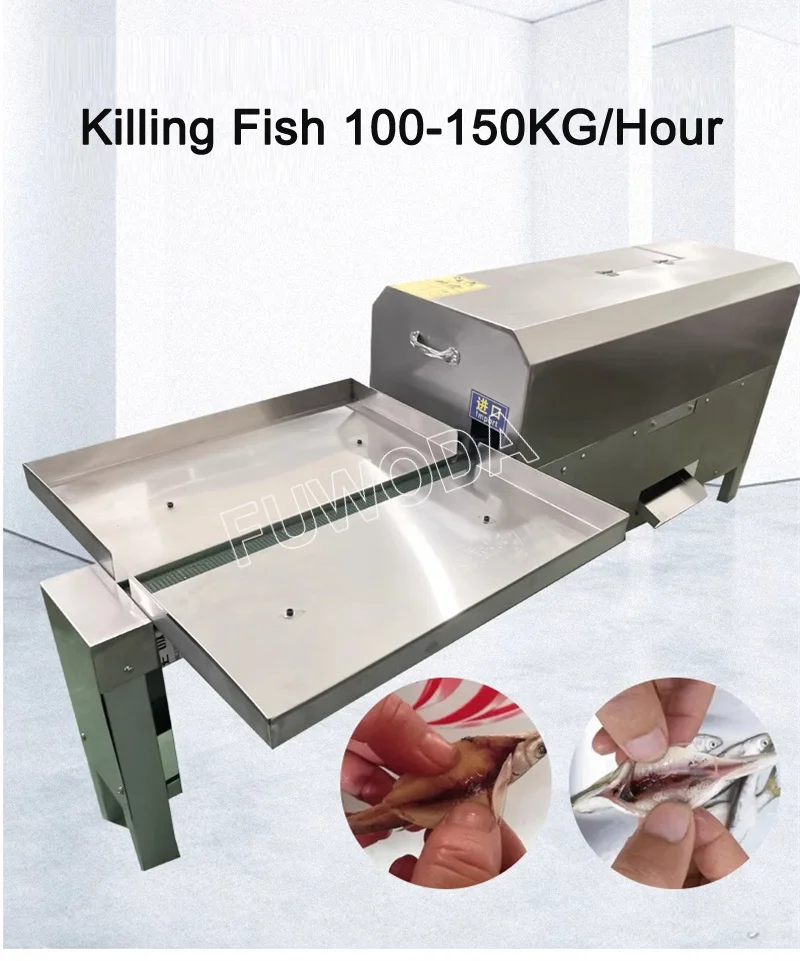 Easy Operation Small Fish Killing Viscera Remover Fish Offal Remover ...