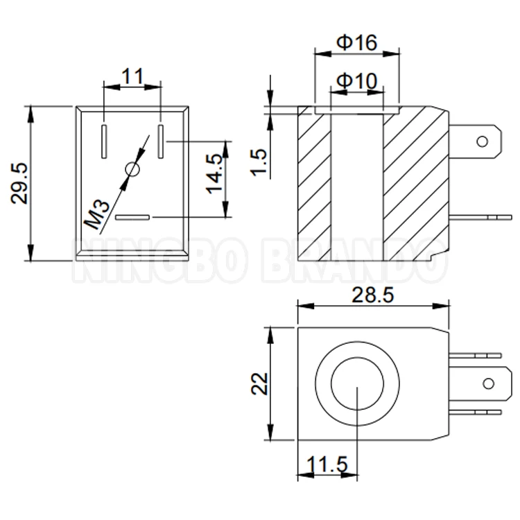 Alibaba.com: 10mm Hole Diameter DIN 43650B EVI 7/10 Pneumatic Solenoid ...