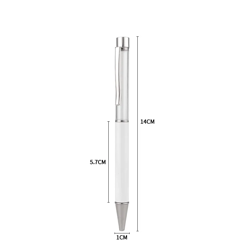 Customizable White Transparent Tube Insert Paper Rolling Pen for Office ...