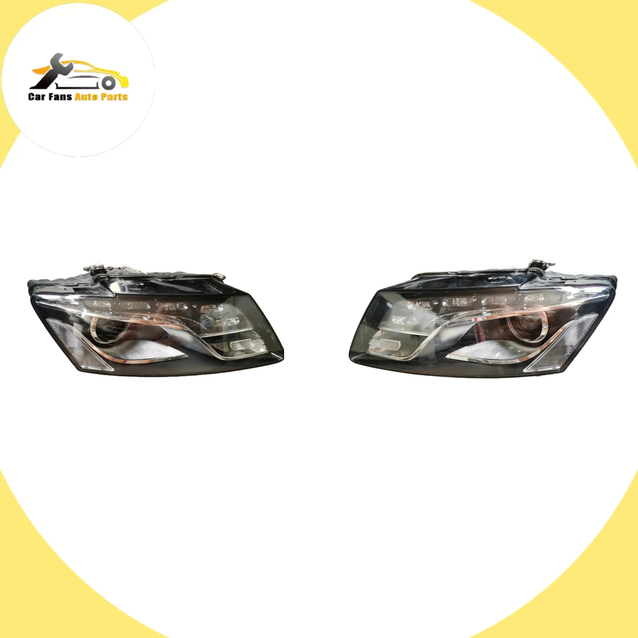 Hot selling used original custom halogen xenon headlights assembly car parts for audi q5 lci led ...