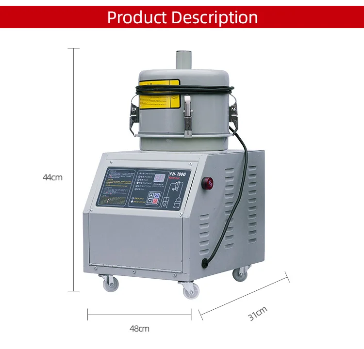 700g Plastic Recycling Hopper Loader Plastic Pellets Vacuum Loader ...