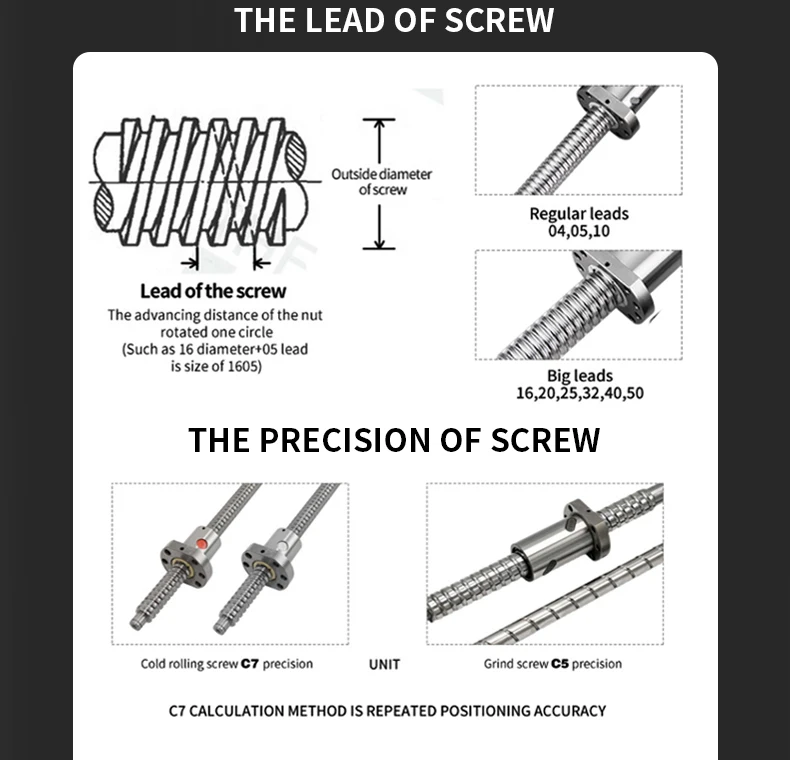 Sfu 1605 1610 Ball Screw Dfu 2010 Lead Screw Ball Nut Integrated Ball ...