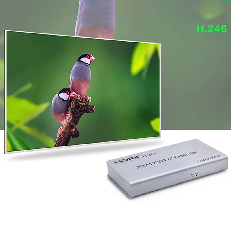 Usb Hdmi H.264 200m Kvm Ip Extender Over Rj45 Lan Ethernet Network ...