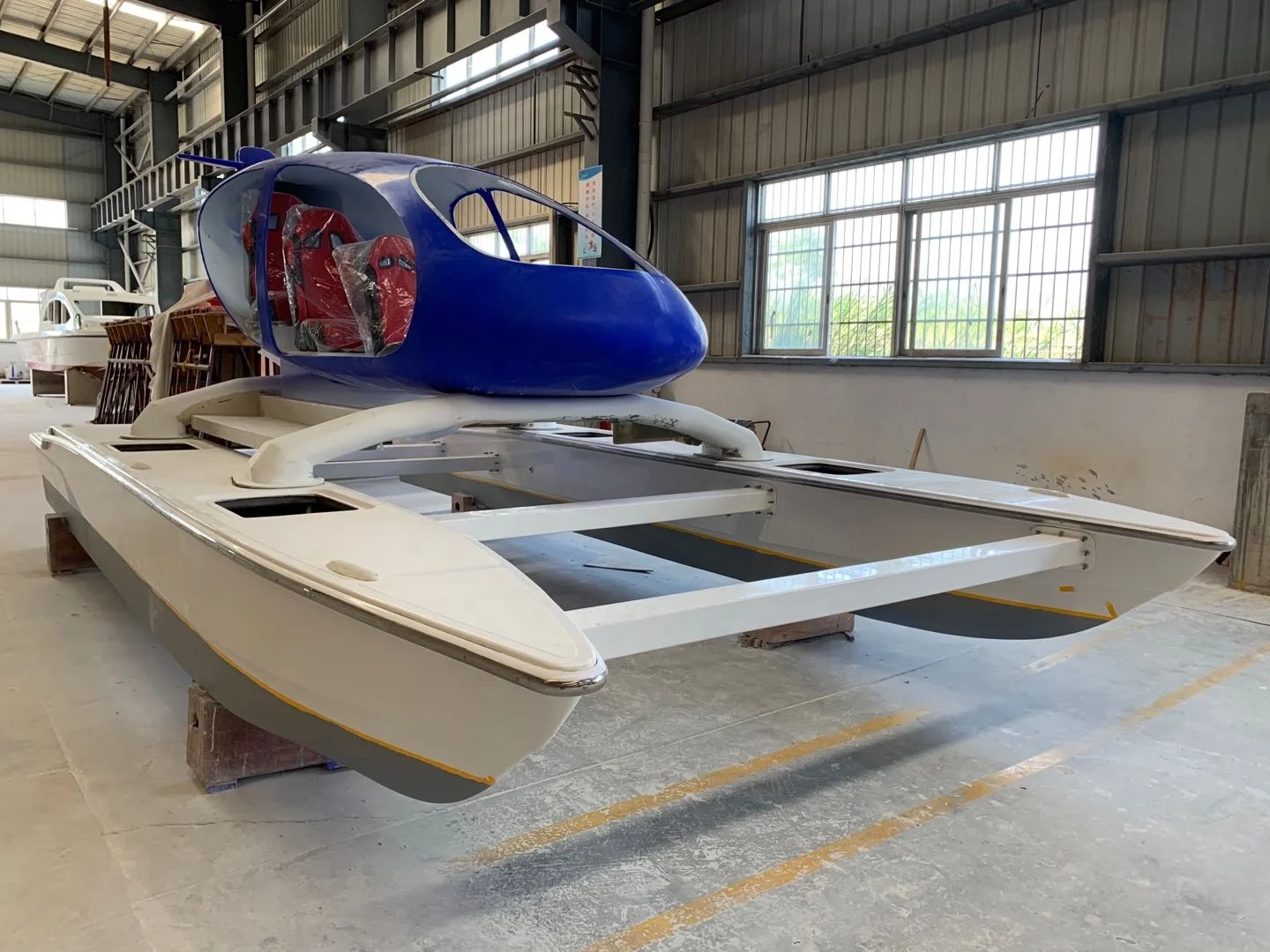 Catamaran Water Helicopter Fiberglass Yacht For Sale - Buy Fishing ...