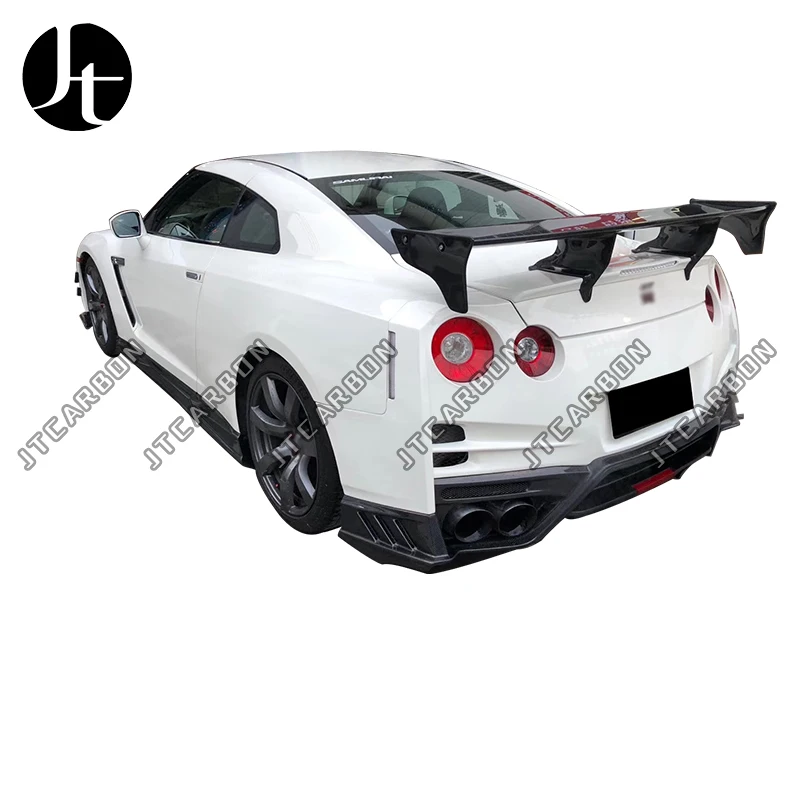 Gtr Gt-r R35 top secret Style Carbon Fiber FRP Front Bumper Rear Bumper ...