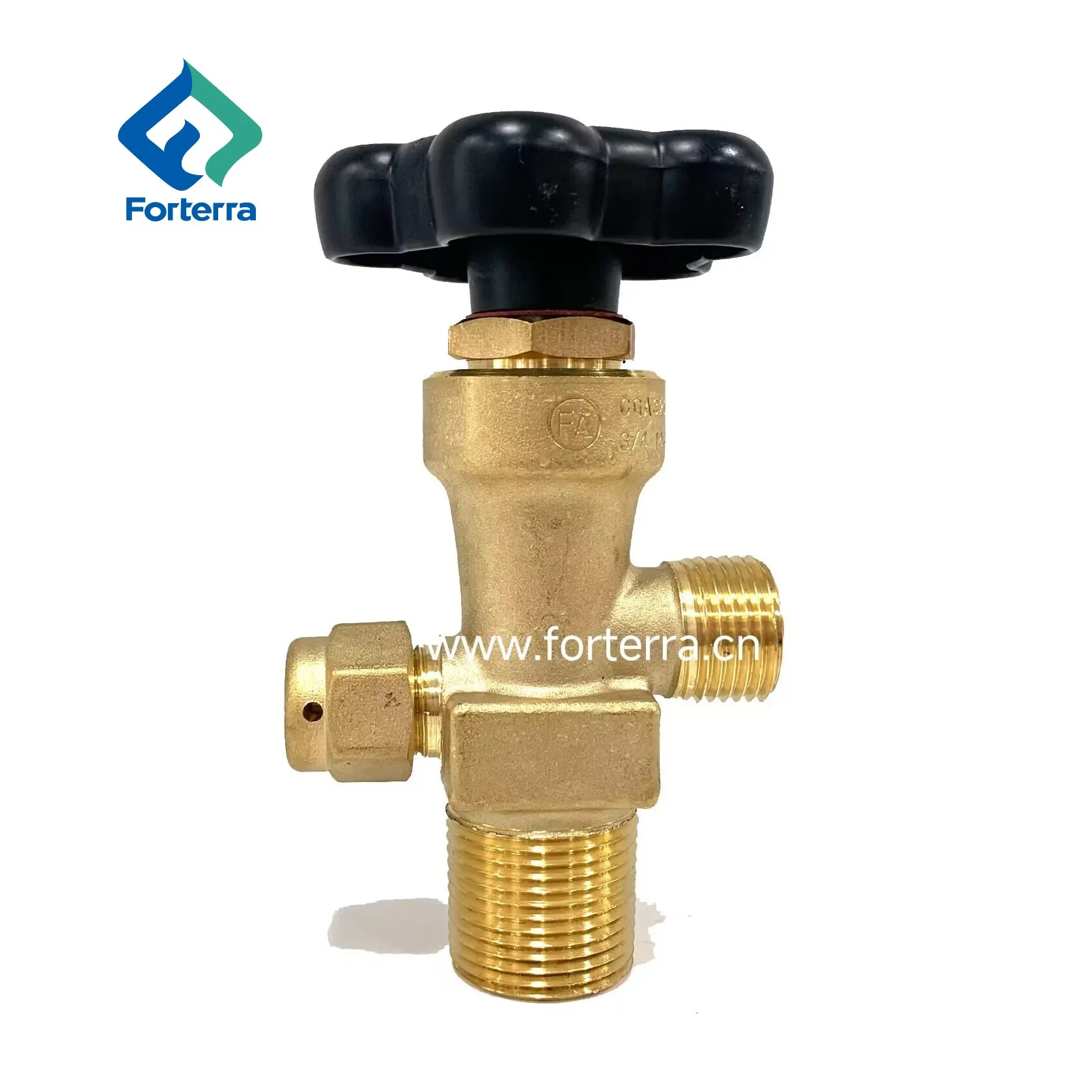 Industrial CO2 Gas Cylinder Valve CGA320 Outlet Thread 15Mpa Brass ...