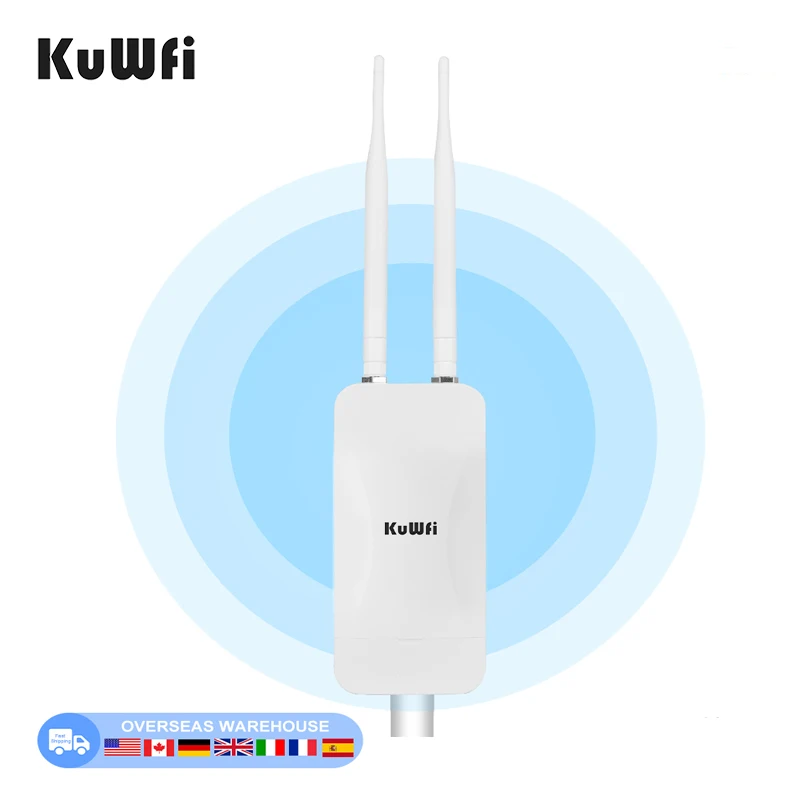 Stock KuWFi punto acceso wifi dual band 1200Mbps SMA antenna 100users ...
