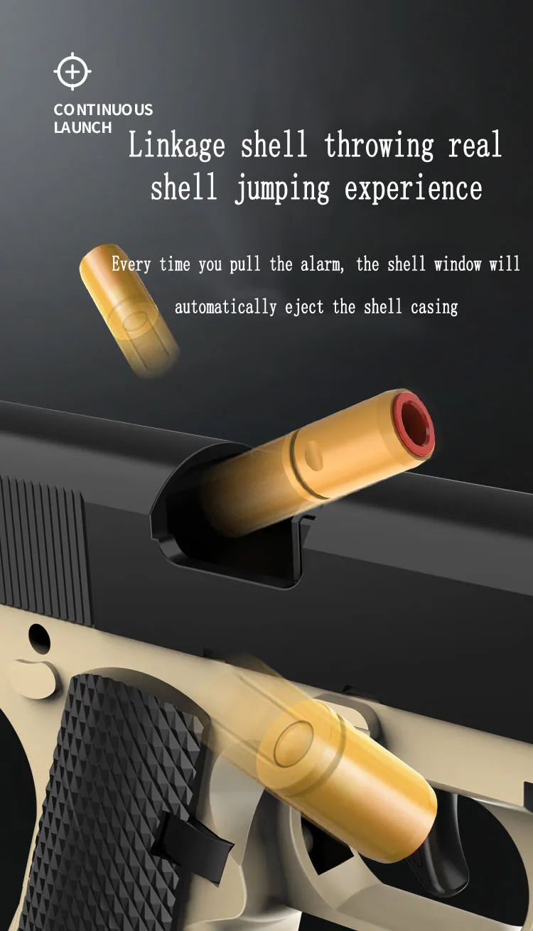 2023 Hot Blowback Shell Throwing Full Automatic 1911 Colt Shell ...