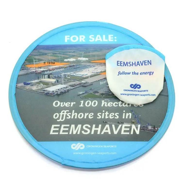 Foldable Nylon Hand Fan Promotional Foldable Flying Disc/fan ...