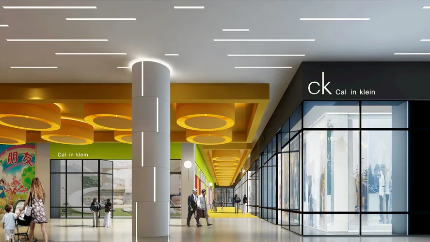 Commercial 32W 43W Warehouse Supermarket Shopping Mall Office Garage ...