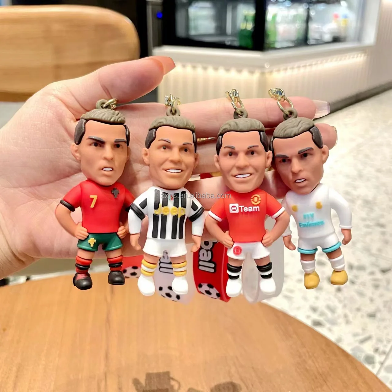 Wholesale Cristiano Ronaldo Plastic Soft Pvc Rubber Mini 3d Soccer ...