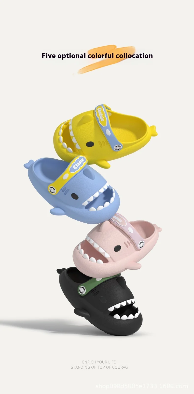 Original Design RTS Kids Shark Clog Shoes Cloudy Comfort Foam Soft EVA ...