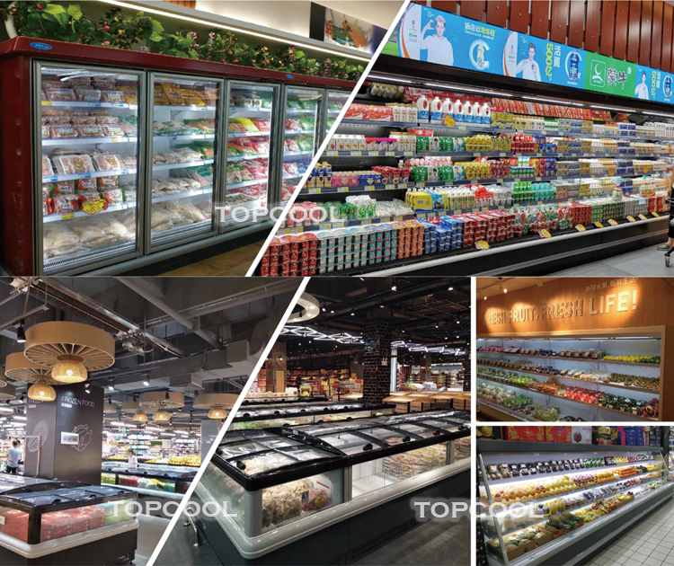 Supermarket Frozen Food Display Table 304 Stainless Steel Ice Table For ...