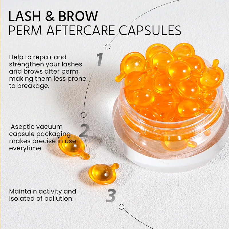 Disposable Lash Lift Aftercare Serum Capsules Nourish Keratin Hygienic ...