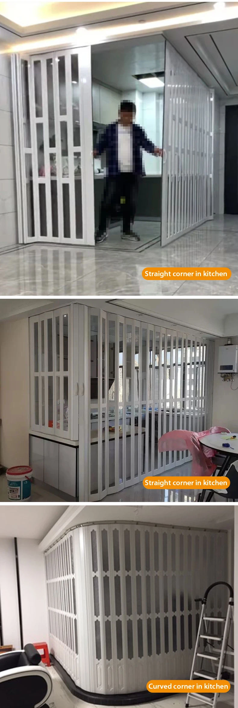 Partition Wall Pvc Flush Folding Door Pvc Folding Accordion Door ...