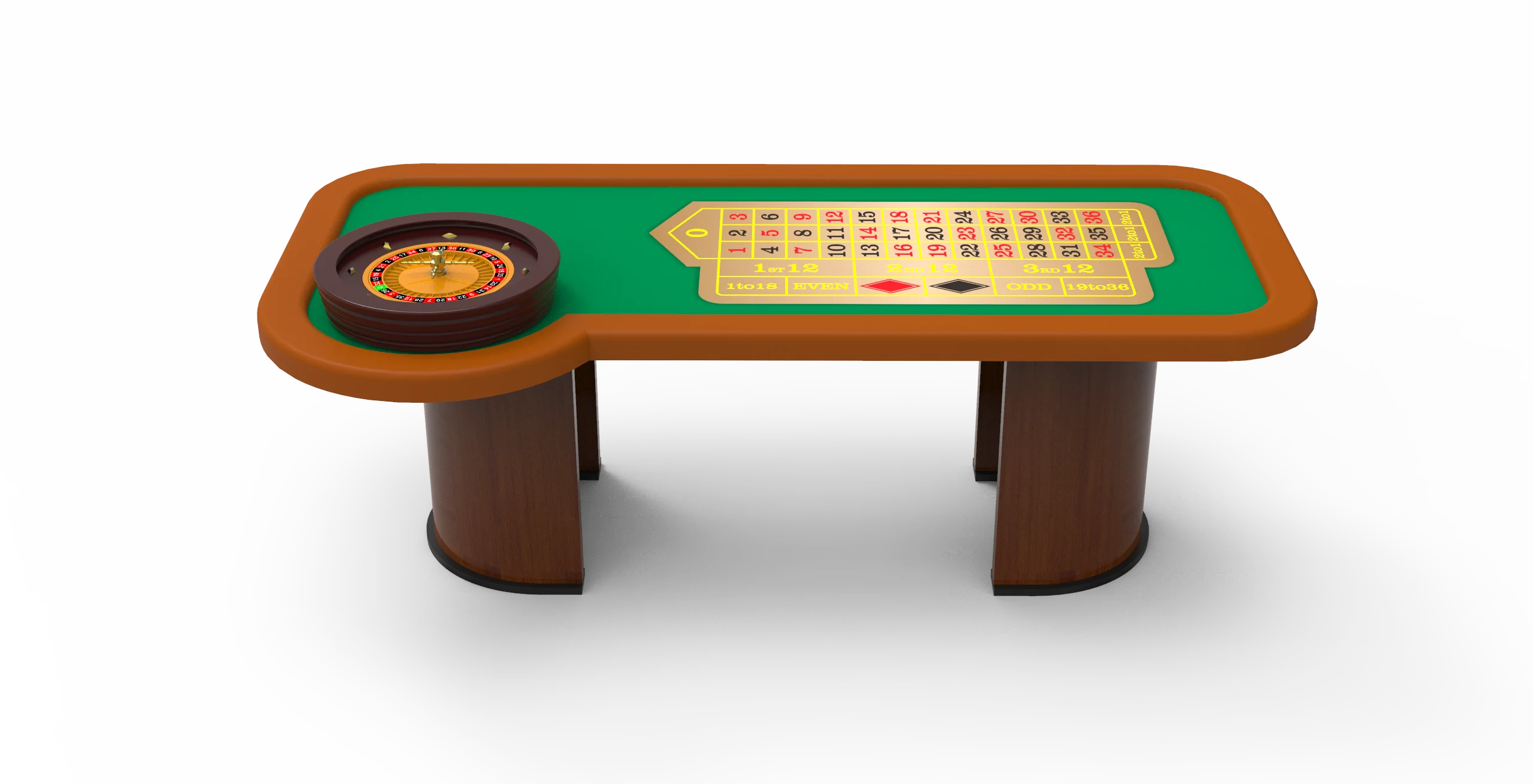 Deluxe Casino Professional Gambling Roulette Table Poker Table Quality ...