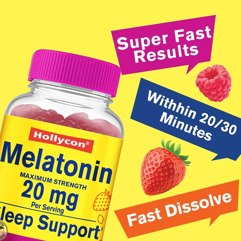 Daily Supplements Vitamins Melatonin Sleep Well Gummy Vitamins Candy ...