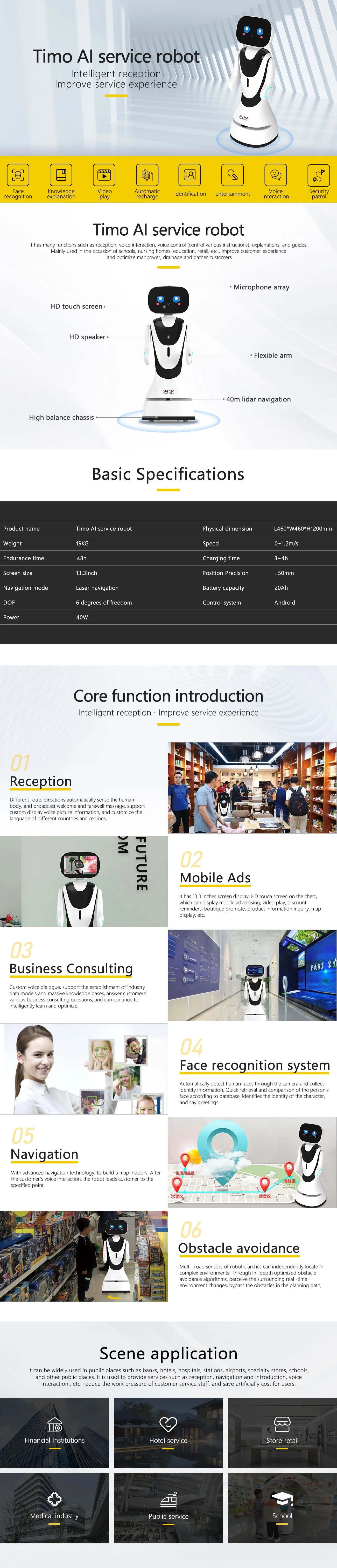 Ai Hospitality Assistant Welcome Robot for Customer Interaction ...