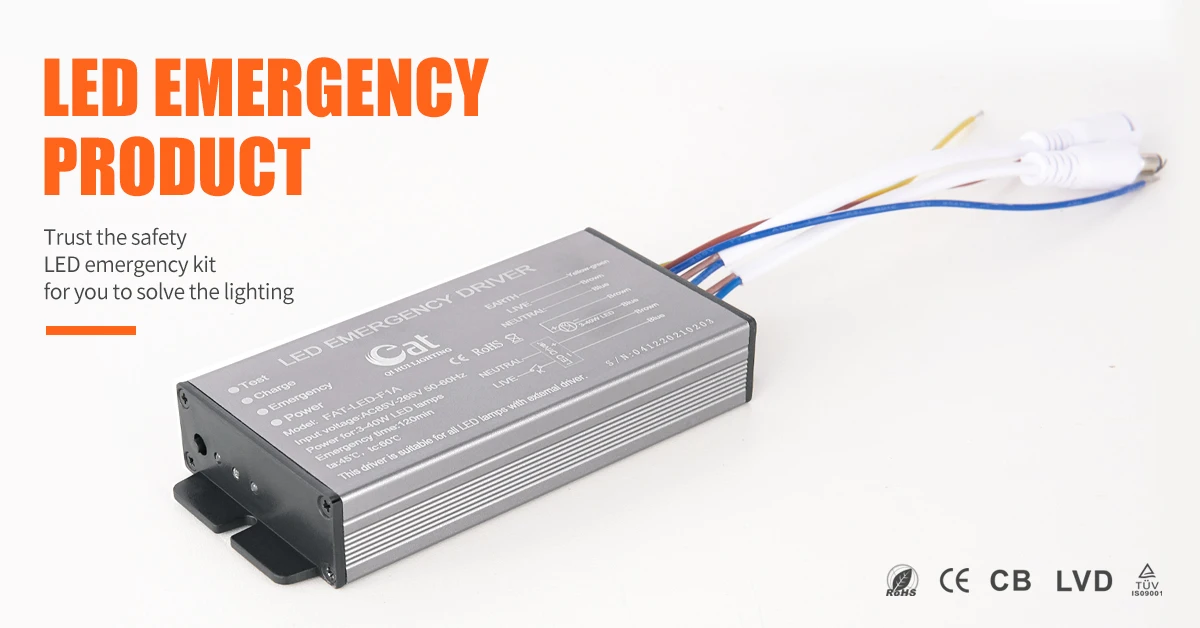 Aluminum Led Emergency Driver Output Power 5w Led Emergency Conversion ...