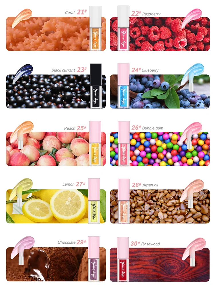 Rmoce Hydrating Lip Glow Oil Lip Plumper Gloss Moisturizing No-Sticky ...