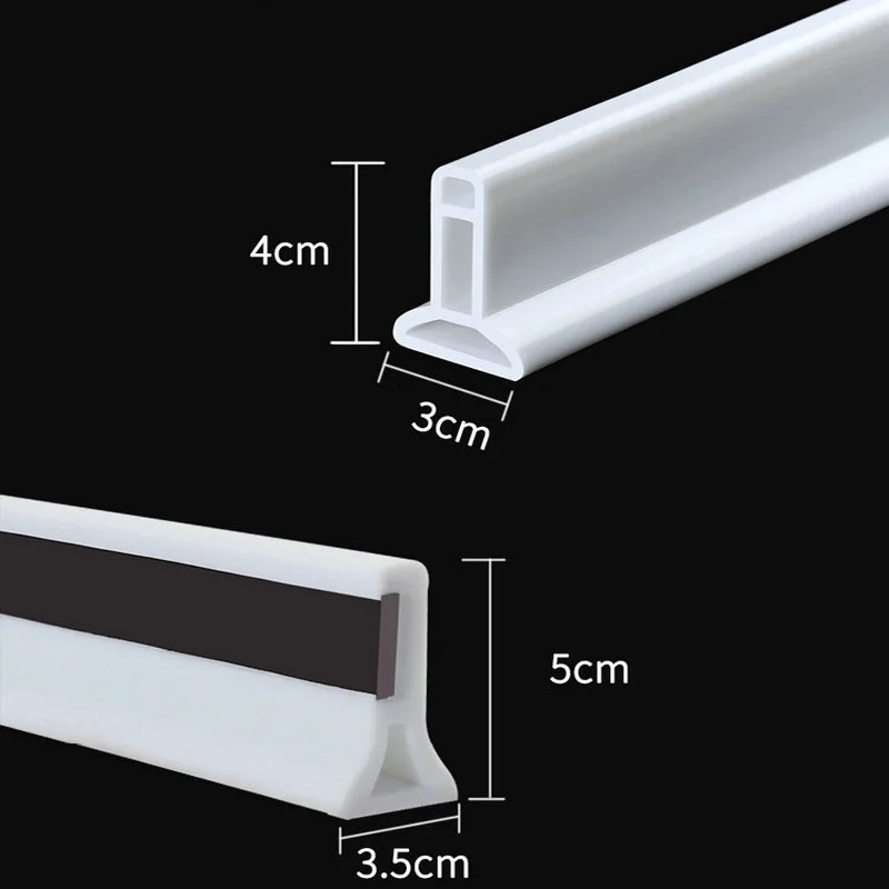 Collapsible Rubber Seal Strip Toilet Bathroom Water Self-adhesive 3cm ...