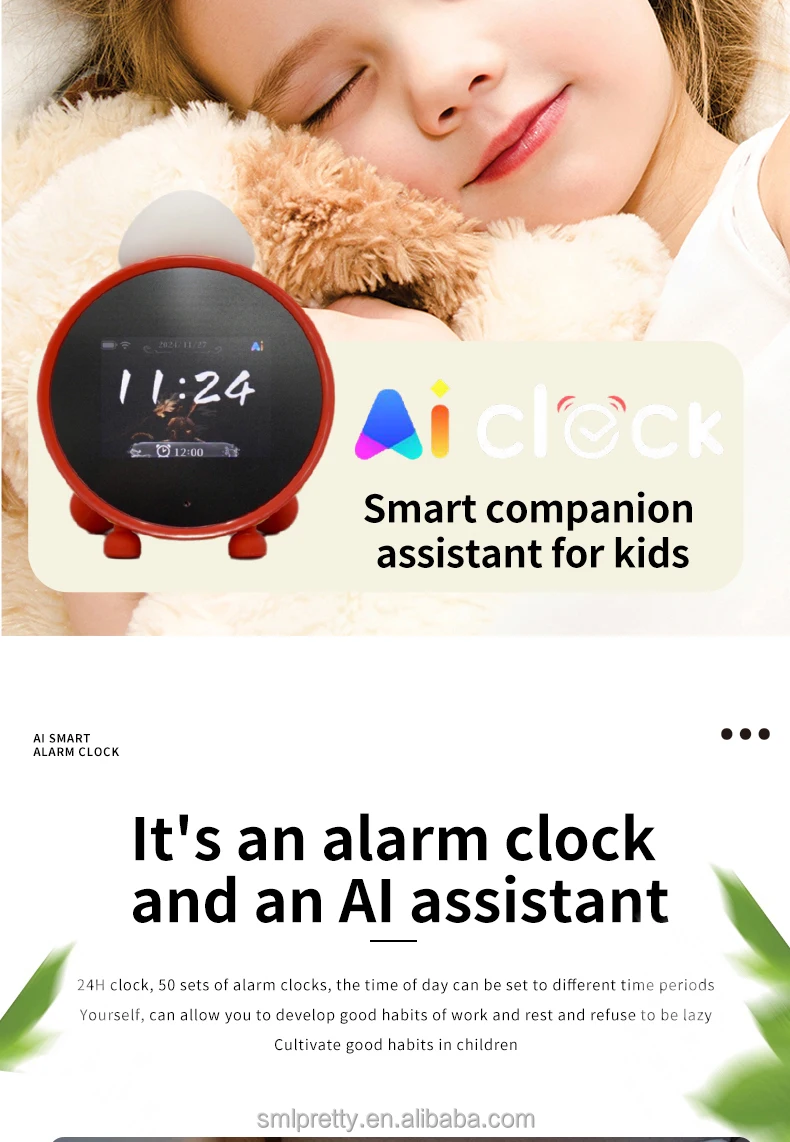 Multifunctional Intelligent AI Electronic Alarm Clock Similar to ...