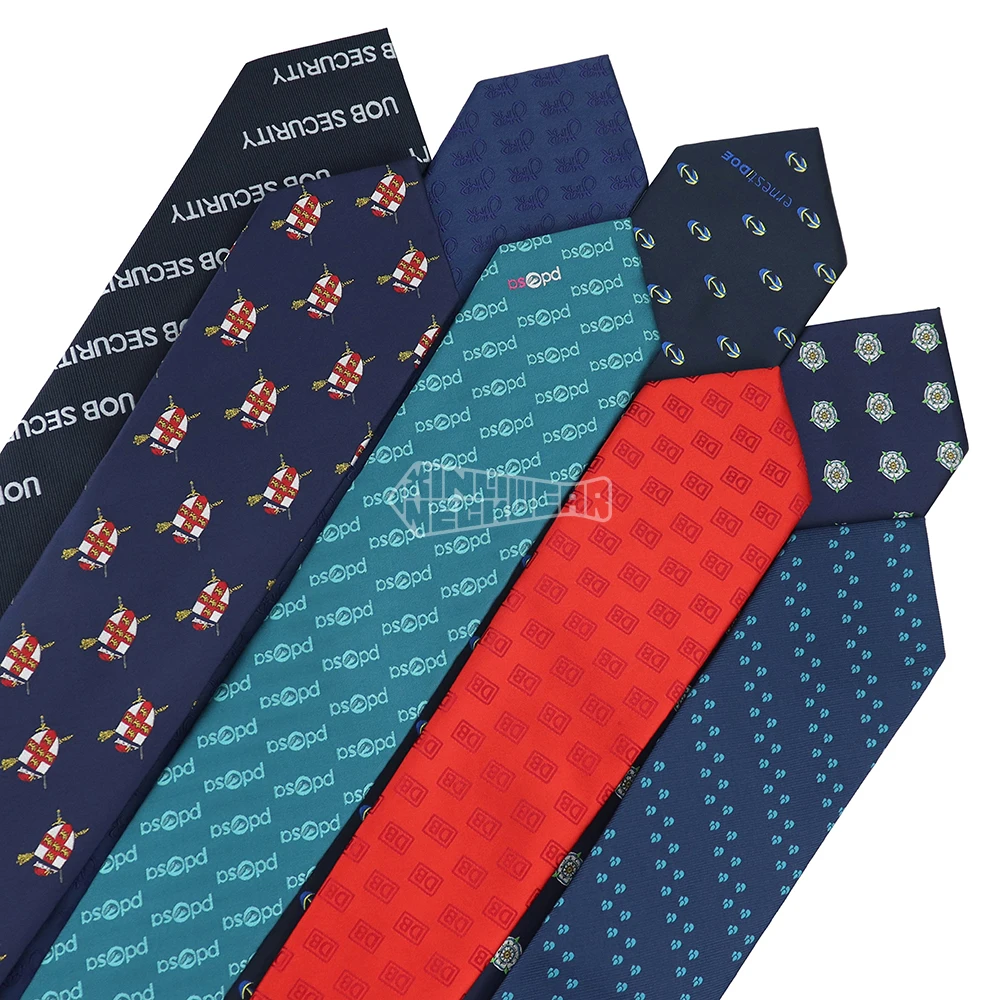 Wholesale Exclusive Custom Embroidered Tie Personalised Stylish Logo ...