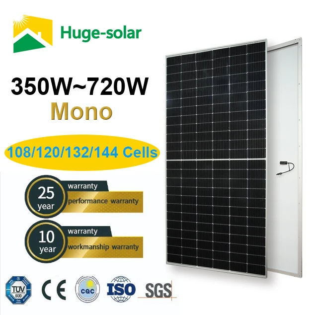 Huge Solar A Grade 550w Mono Solar Panel - Buy 550w Mono Half Cell ...