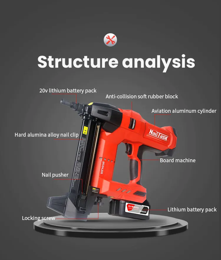 Nailtask DCCN 90s2 Electric Nail Gun - Powerful & Portable