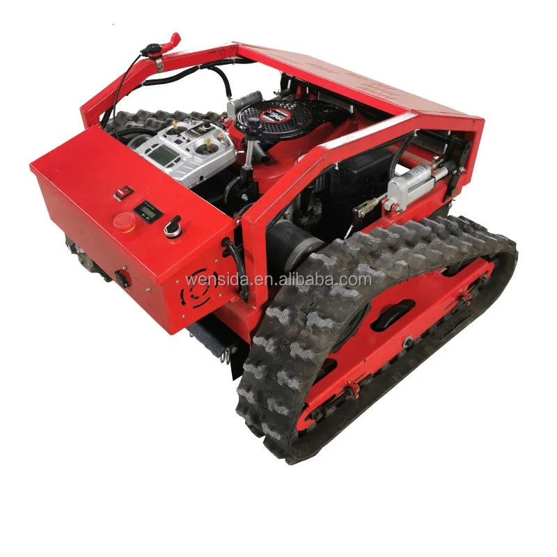 Powered Crawler-type Remote Control Lawn Mower Is A Powerful Tool For ...