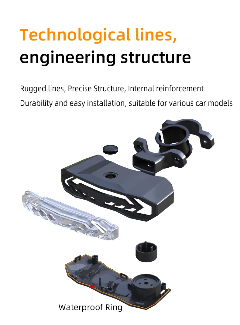 Auto Brake Sensing Waterproof Turn Signal USB Charging Bike Tail Light ...