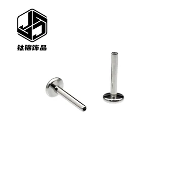 Jt Astm F136 Titanium Internal Thread Labret Lip Ring 18g 16g 14g Body Piercing Jewelry - Buy ...