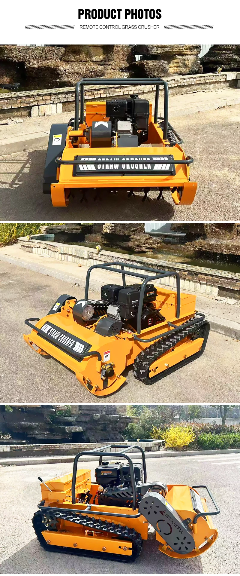 Remote Control Zero-Turn Lawn Mower & Mulcher 1200mm
