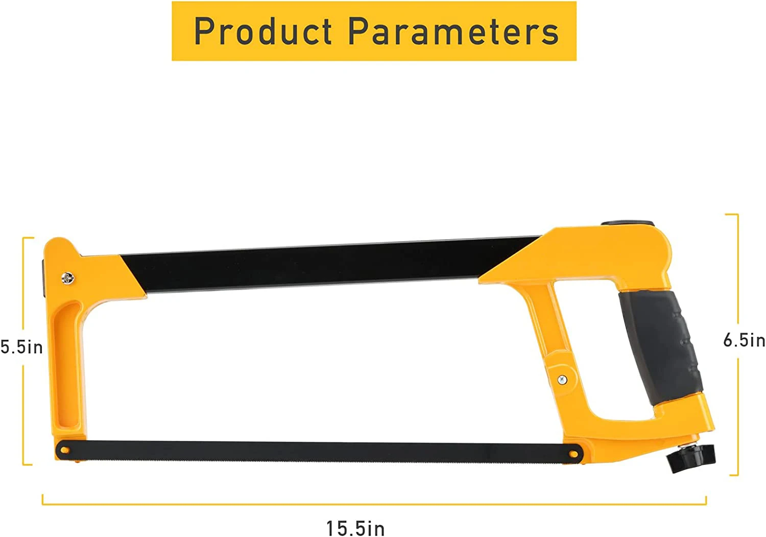 12 Inch Hacksaw - Durable Wood Pruning Saw for DIY Projects