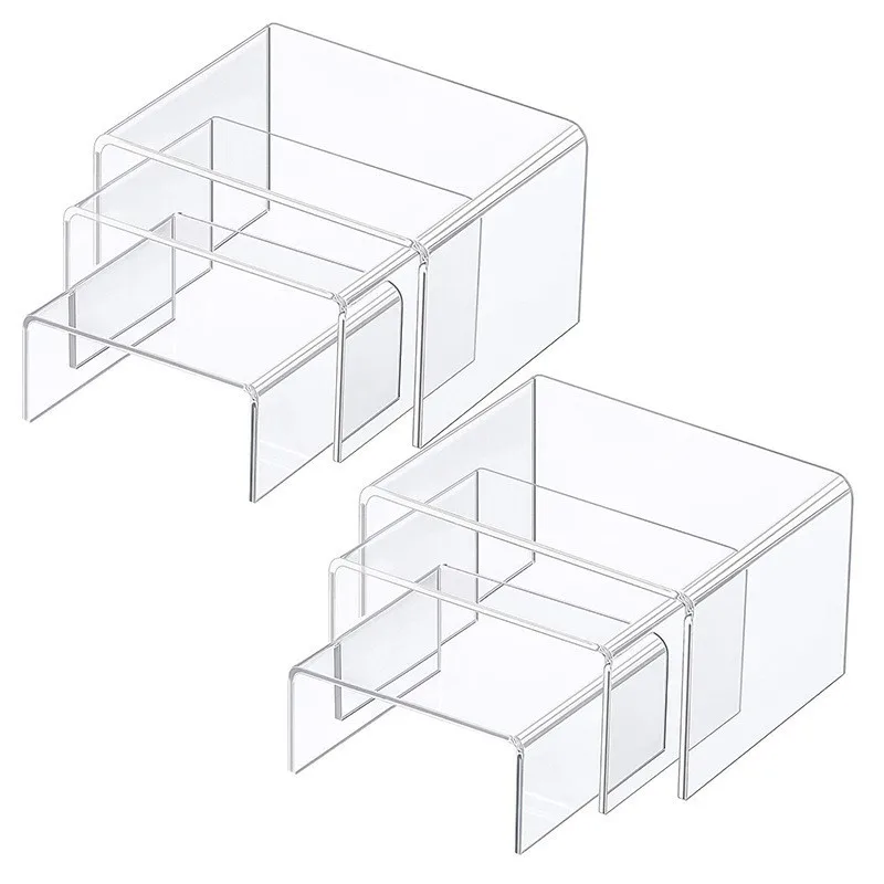 Transparent Acrylic U-shaped Display Stand Thickened 5/8mm For Cosmetic ...