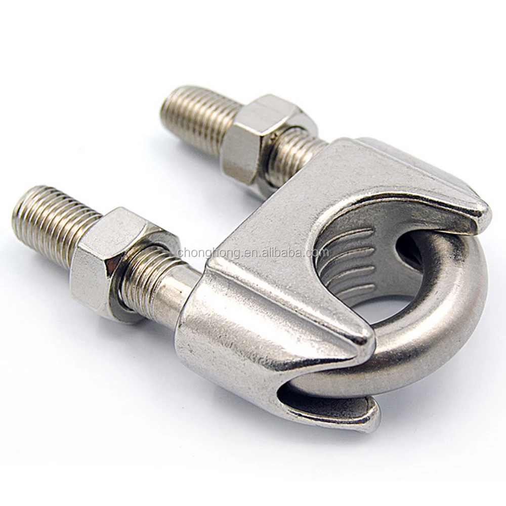 M3 To M60 Wire Rope Clamp High Polished Wire Rope Clip With Groove ...