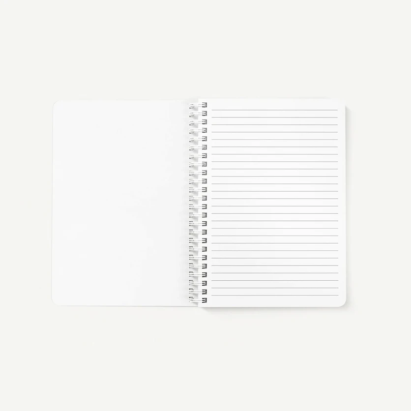 Custom White Hardcover Composition 8.5x11 Big Spiral Notebook Primary ...